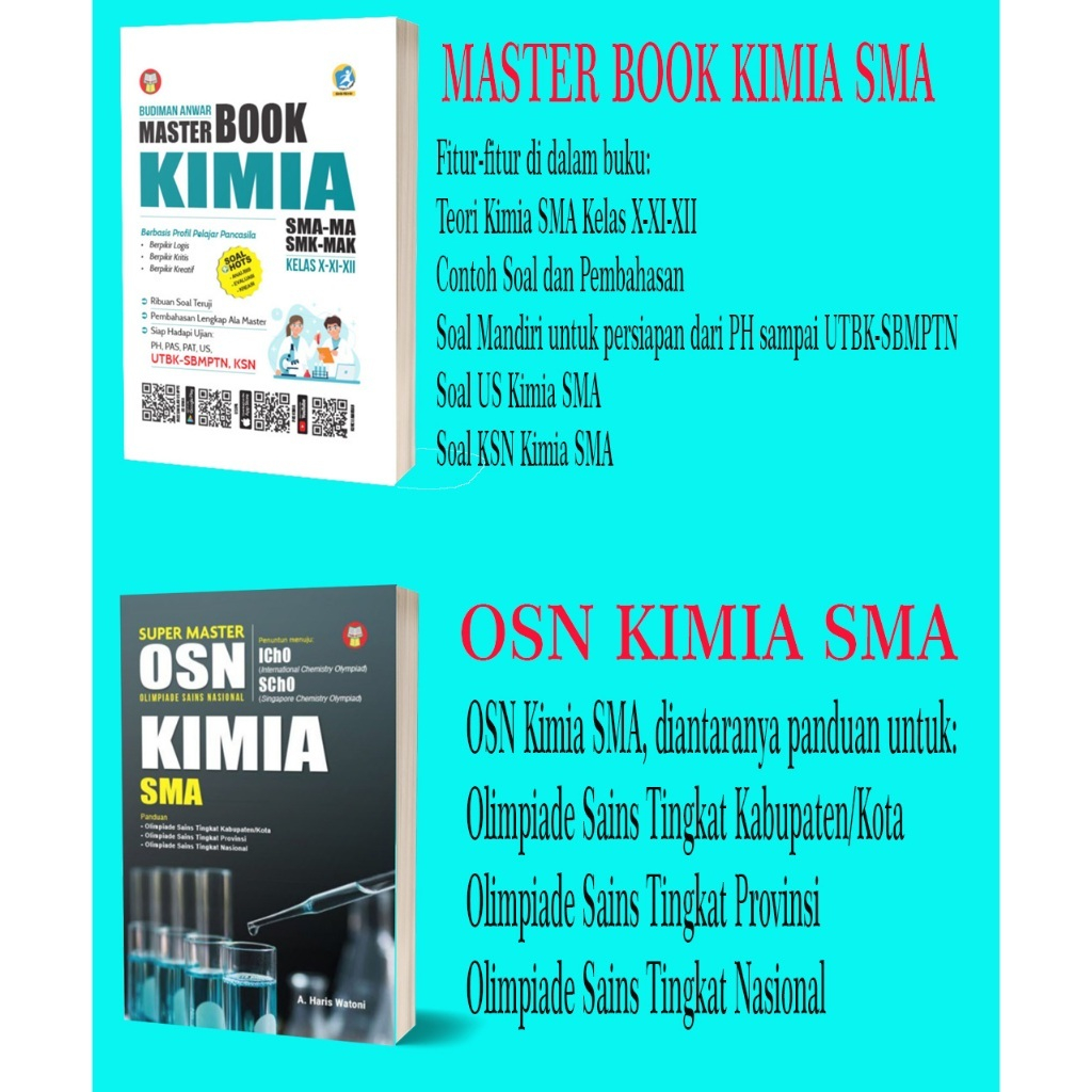 Jual BUKU MASTER BOOK KIMIA SMA-SUPER MASTER OSN KIMIA SMA | Shopee Indonesia
