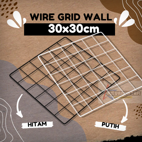 Jual Wire grid wall 30x30cm kawat ram dinding untuk foto polaroid notes ...