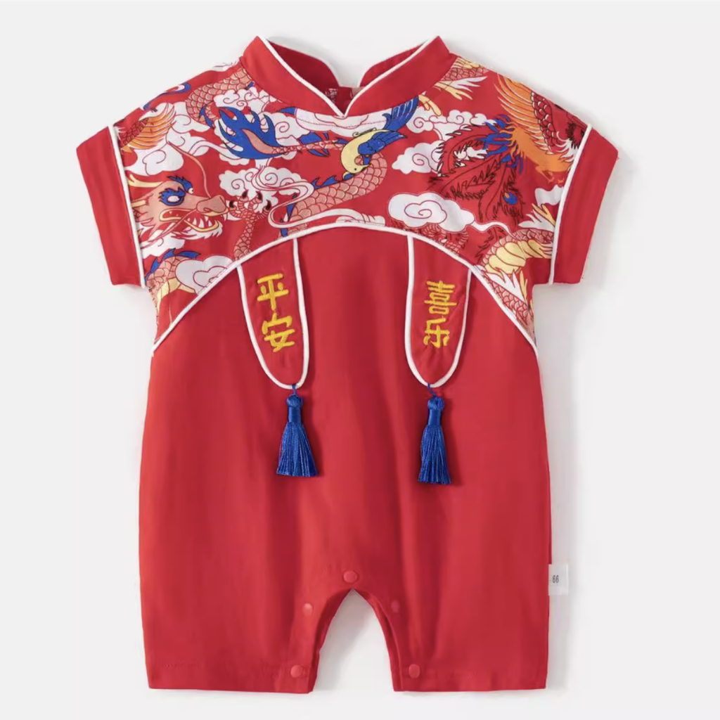 Jual Twinning Baby - Baju Jumper Imlek CNY / Romper Segitiga Chinese ...