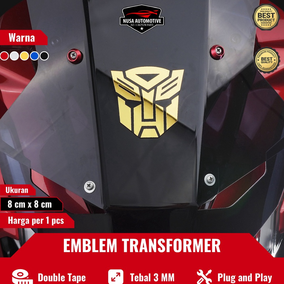 Jual MOW EMBLEM TRASNFORMERS LOGO TRANSFOMERS EMBLEM LOGO 3D TIMBUL ...