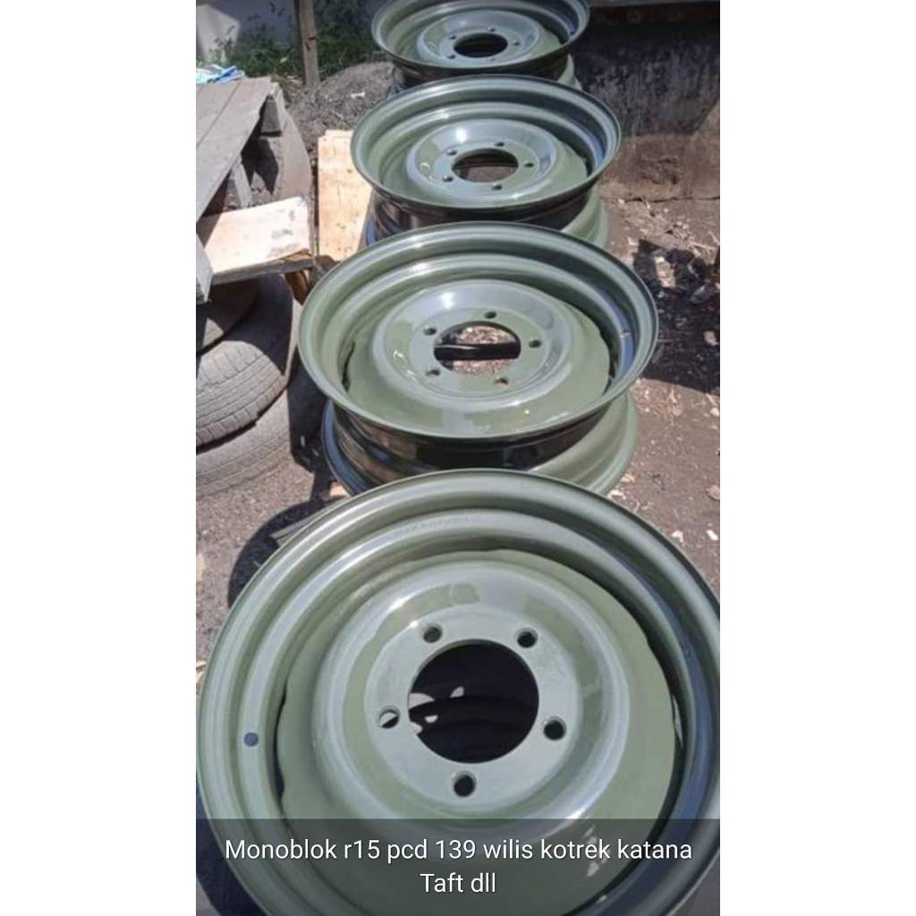 Jual VELG KALENG R15 JDM CLASSIC JIMNY, LJ80, TAFT KEBO, WILLYS ...