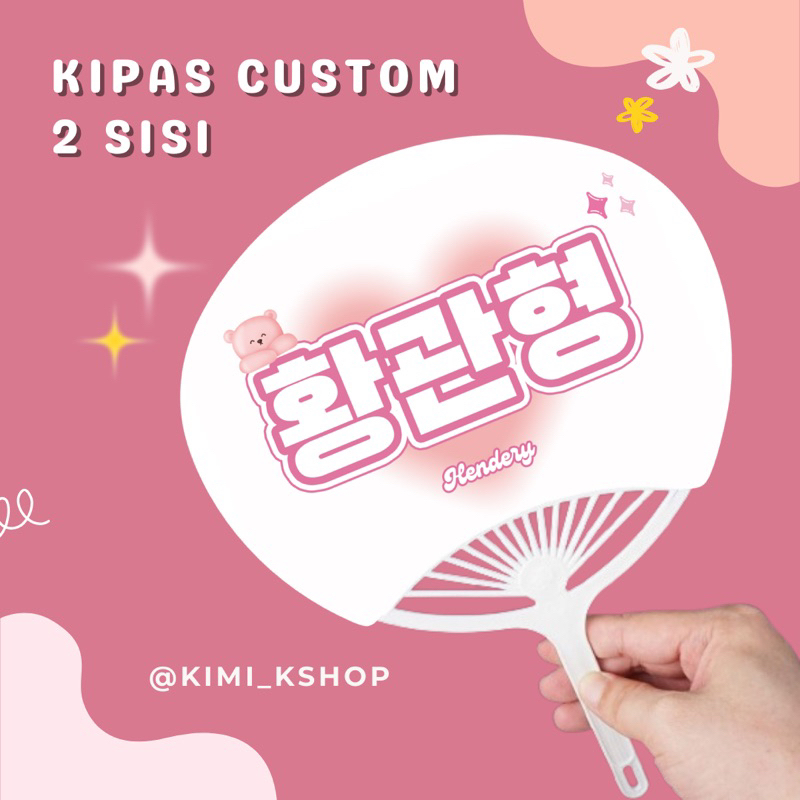 Jual KIPAS KERANG CUSTOM KPOP Bebas Design Kipas Uchiwa Handfan Custom ...