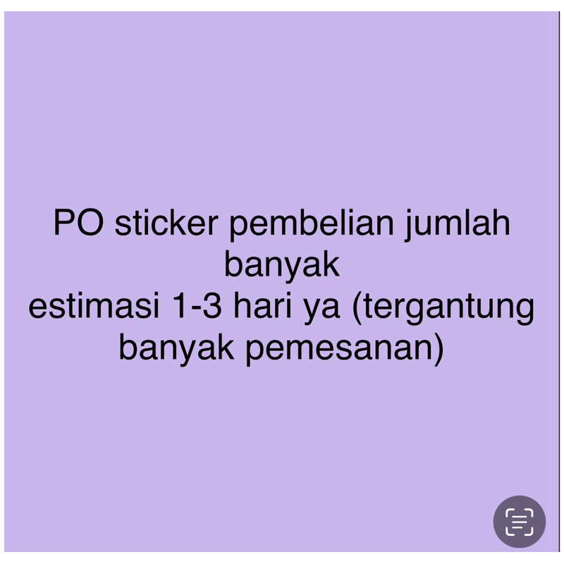 Jual PO sticker / hangtag estimasi 1-3 hari (khusus pembelian jumlah ...