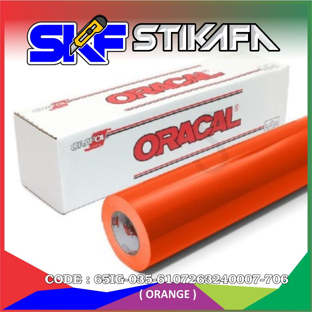 Jual sticker / skotlet orange ( harga per-meter 100cm x 126cm ...