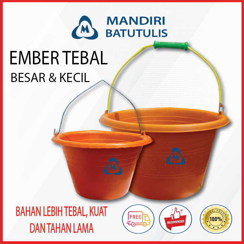 Jual Ember Oren Orange Orens Besar / Ember Tukang / Ember Besar ...