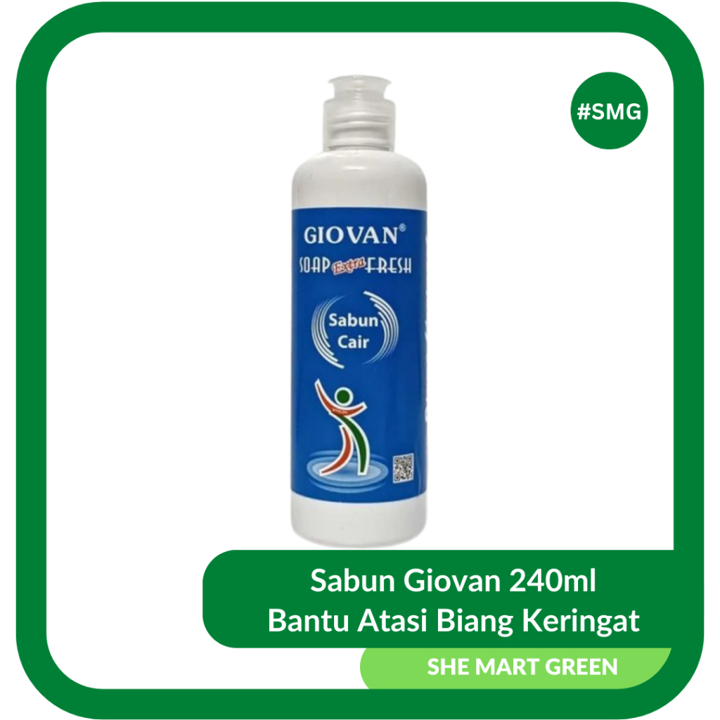 Jual Giovan sabun mandi cair bantu atasi biang keringat 240ml | Shopee ...