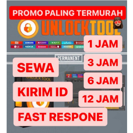 Jual SEWA AKUN UNLOCK TOOL 24 JAM || PROSES CEPAT | Shopee Indonesia