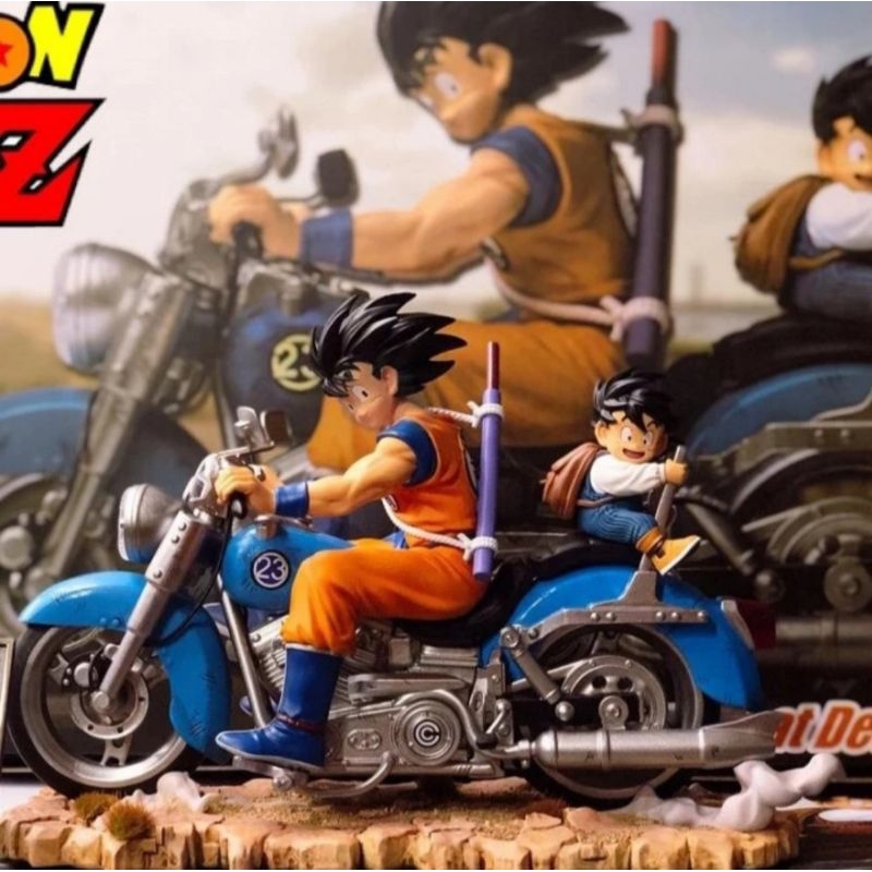 Jual dragon ball figure sun Goku gohan motor harley | Shopee Indonesia