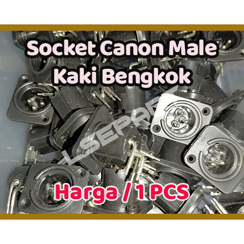 Jual socket canon male kaki bengkok | Shopee Indonesia