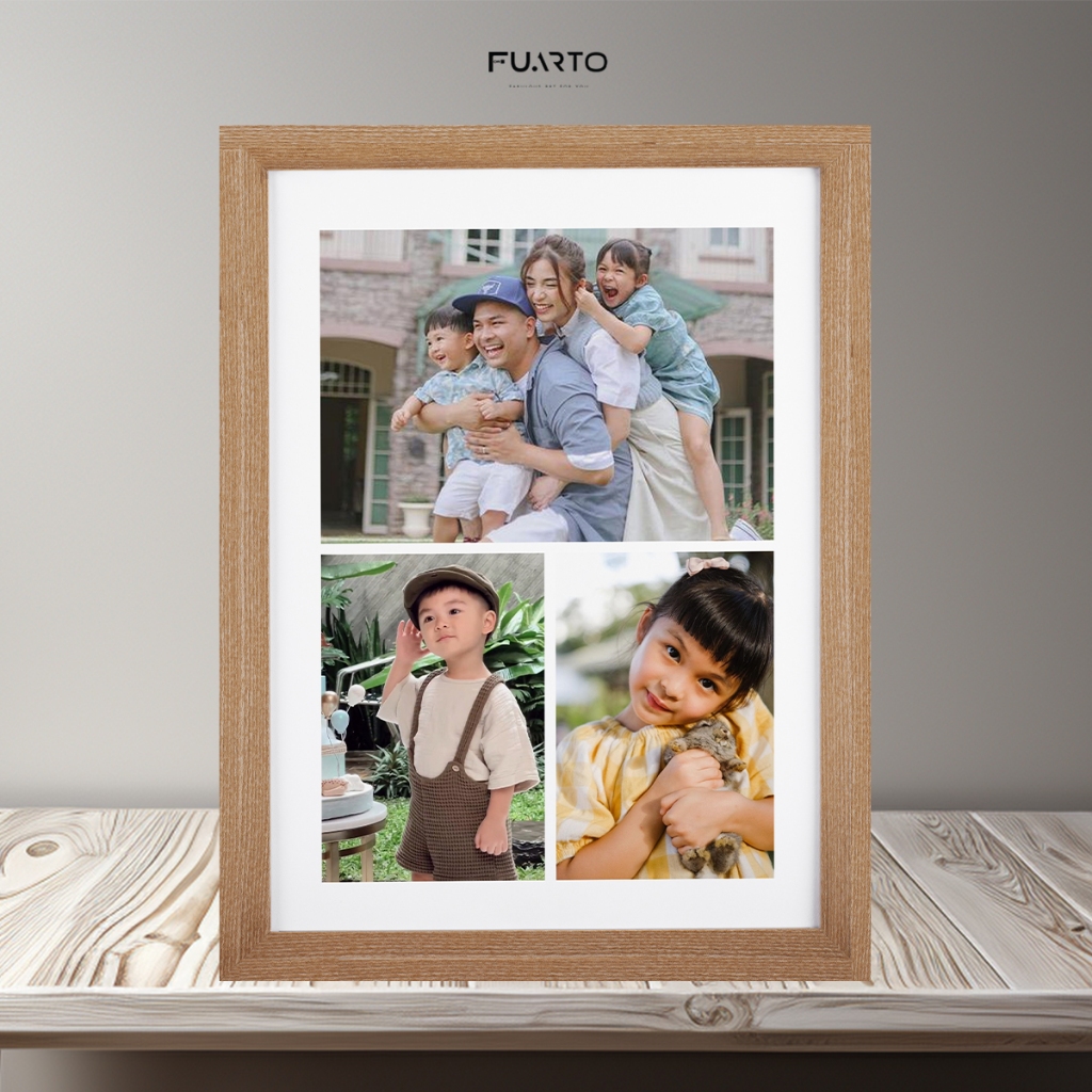 Jual Custom Cetak Foto Hiasan Dinding Wall Decor Pajangan Frame Coklat ...
