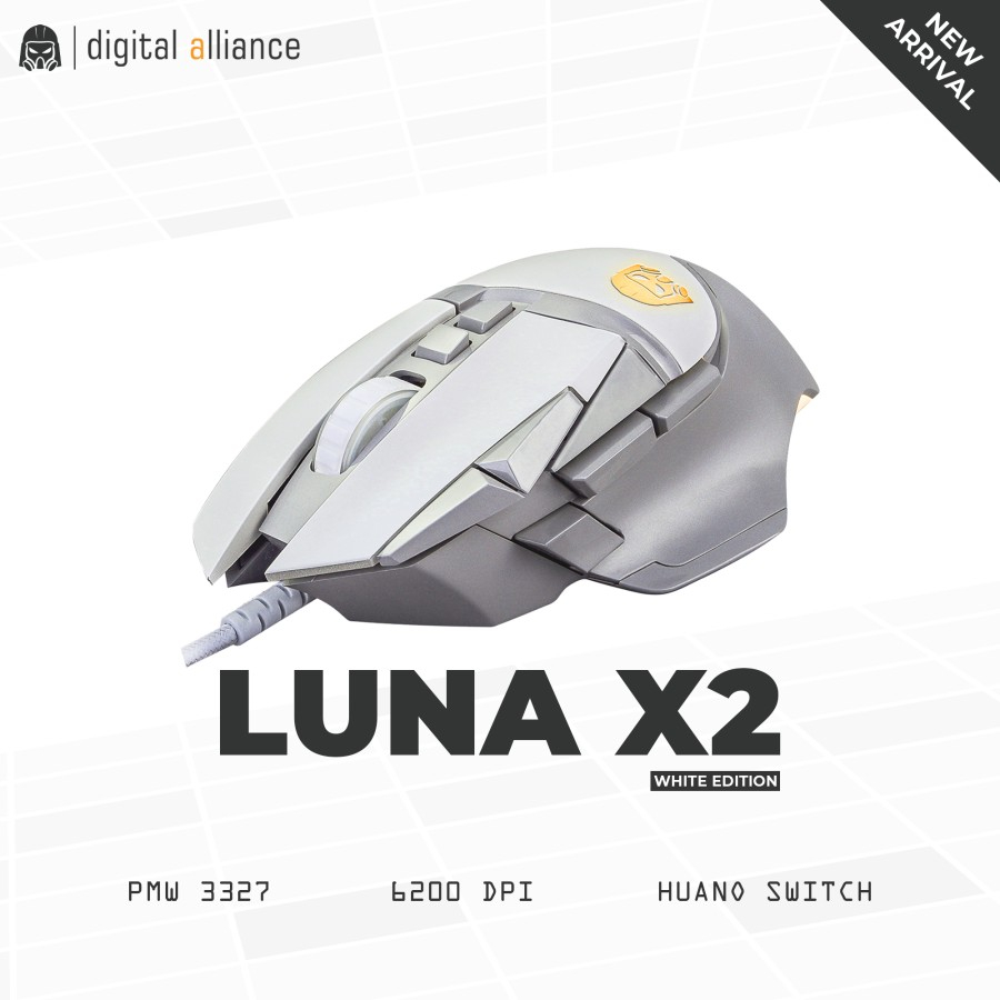 Jual Digital Alliance Luna X2 Gaming Mouse Macro RGB Sensor Pixart ...