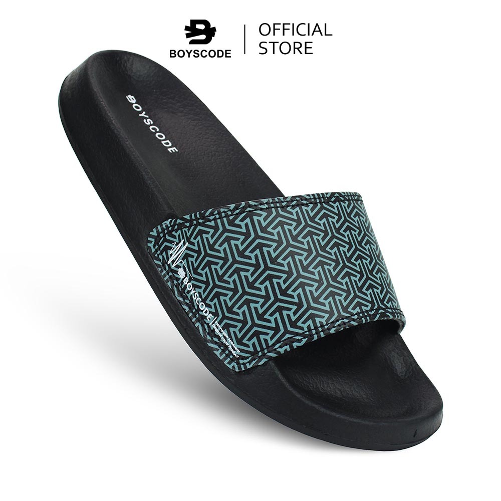 Jual BOYSCODE Sendal Selop Distro Pria Wanita Original Petir Logo Hitam ...