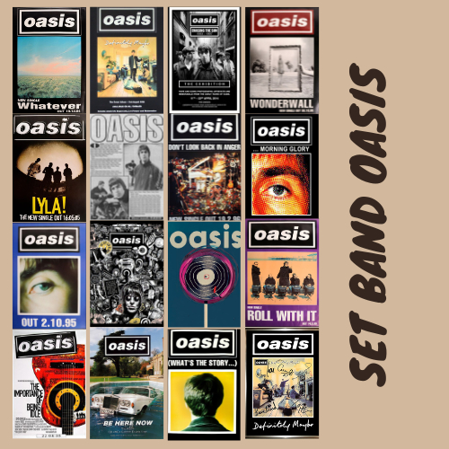 Jual Poster Band Oasis Isi 16 Pcs | Poster Album Oasis | Dekorasi ...