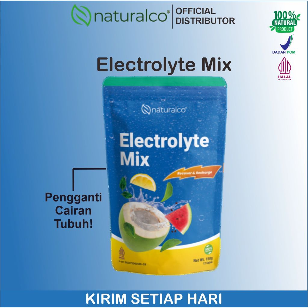 Jual Electrolyte Mix Naturalco [Powder Drink, Pengganti Cairan Tubuh ...
