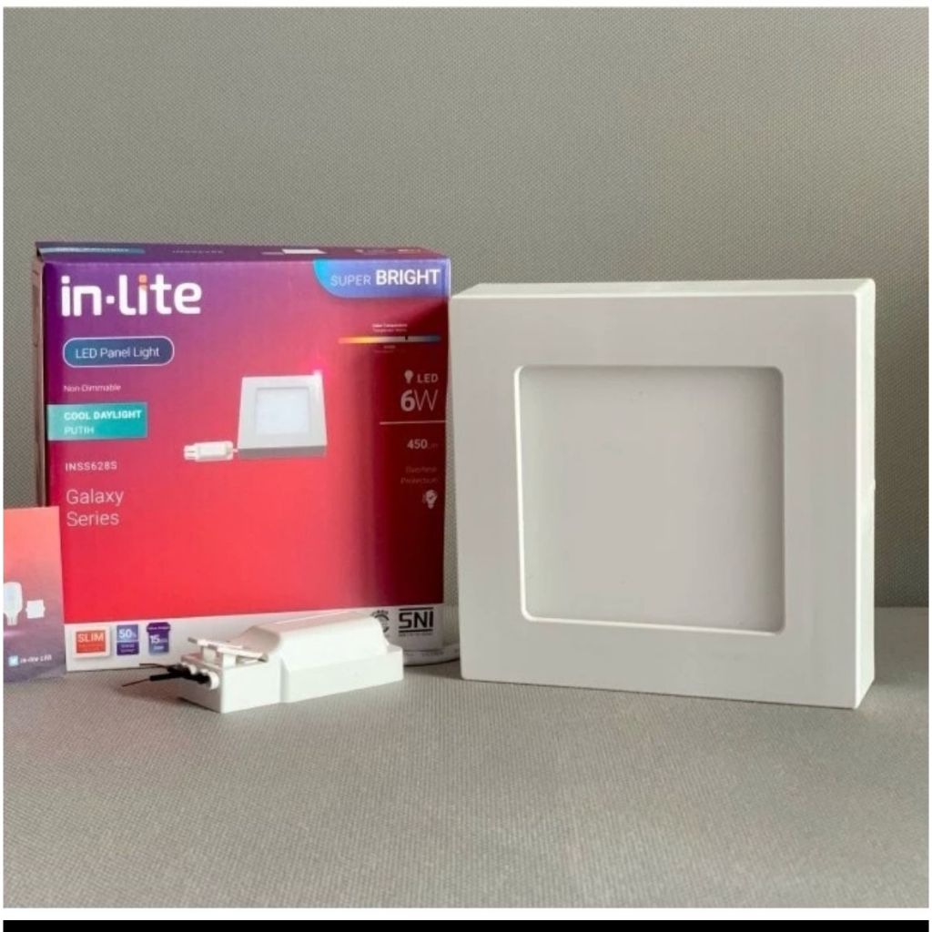 Jual IN-LITE LED Panel 6 WATT PERSEGI KOTAK OUTBOW - INSS628S LAMPU ...