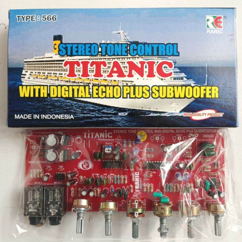 Jual STEREO TONE CONTROL TITANIC WITH DIGITAL ECHO PLUS SUBWOOFER ...
