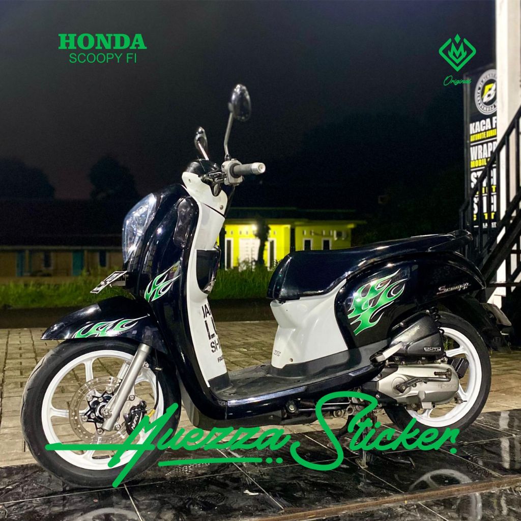 Jual S2 Striping Variasi HONDA SCOOPY FI | Motif Api viral Limited ...
