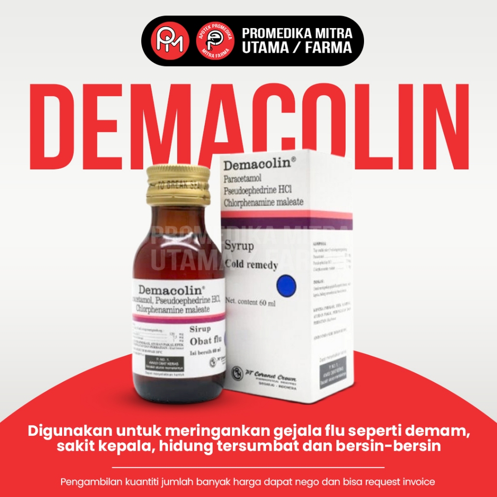 Jual Demacolin 60 ml Sirup / Botol / Obat Demam dan Pilek | Shopee ...
