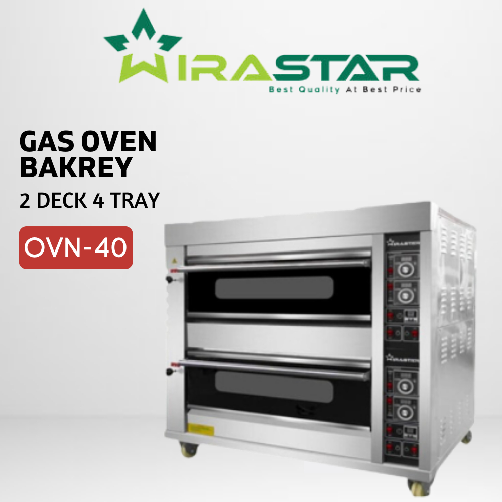 Jual Oven Gas Roti Wirastar Ovn-40 Gas Oven Roti 2 Deck 4 Tray ...
