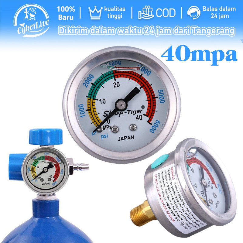 Jual Pressure Gauge Manometer Pompa Pcp 6000 Psi | Shopee Indonesia