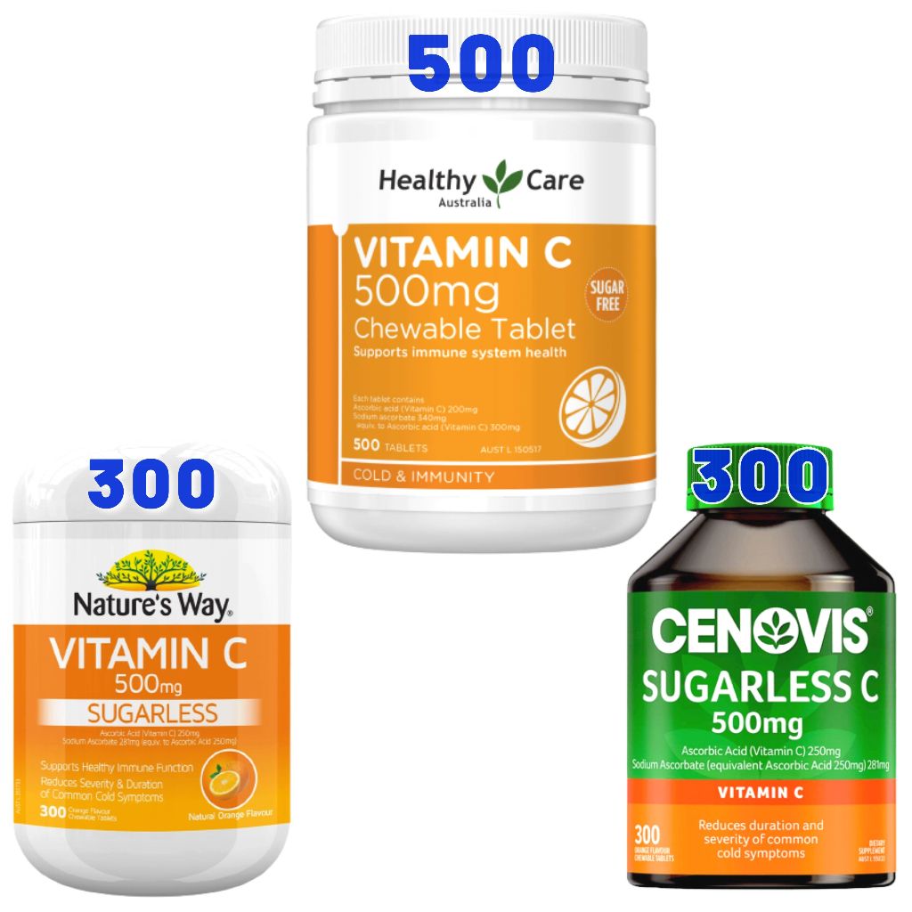 Jual Healthy Care Vitamin C 500mg 500 Chewable Tablets Australia ...
