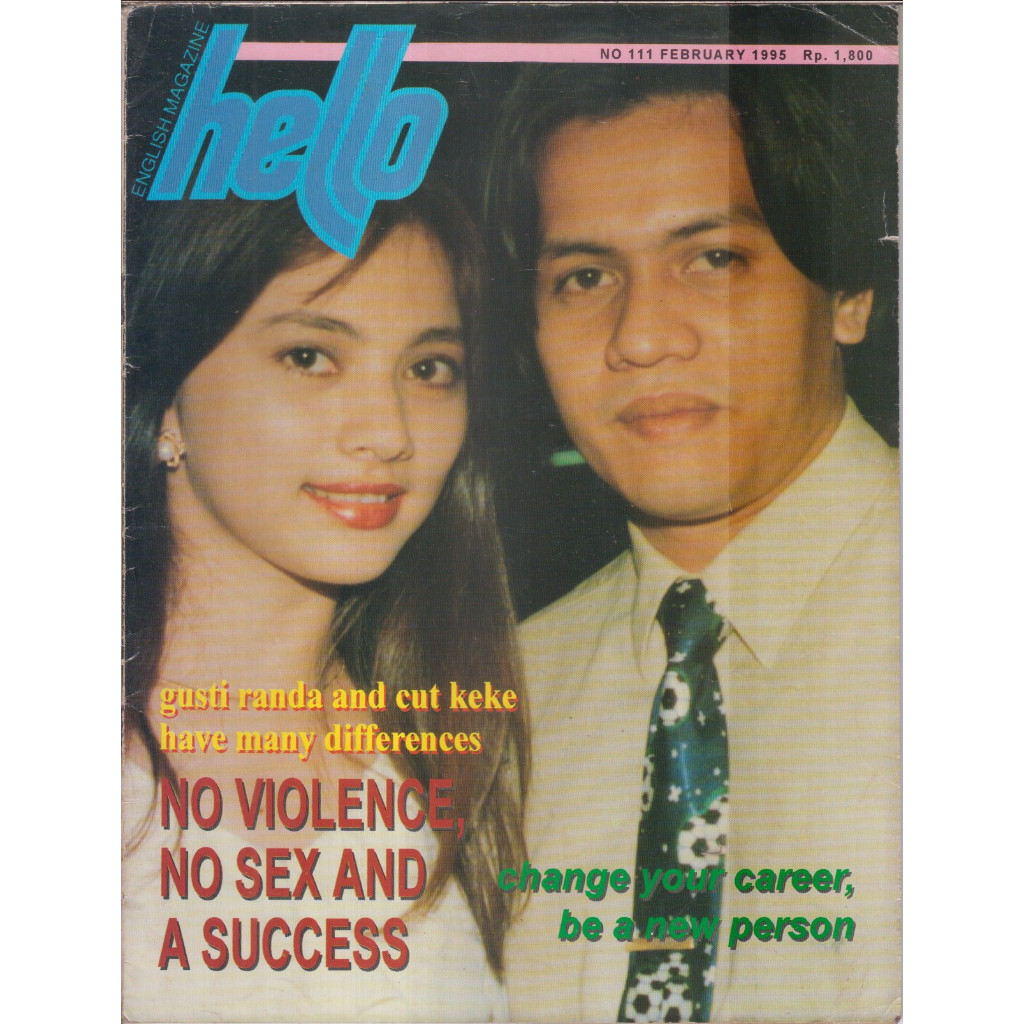 Jual MAJALAH ENGLISH HELLO NO.111 FEBRUARY 1995 CUT KEKE GUSTI RANDA ...