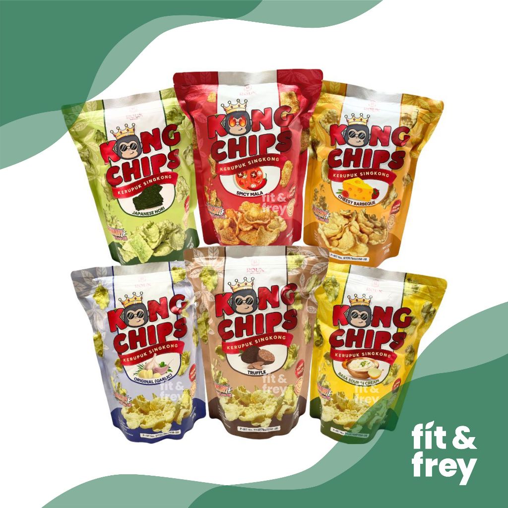 Jual ROUX Kong Chips 110g - Kerupuk Singkong Cassava - Garlic / Truffle ...