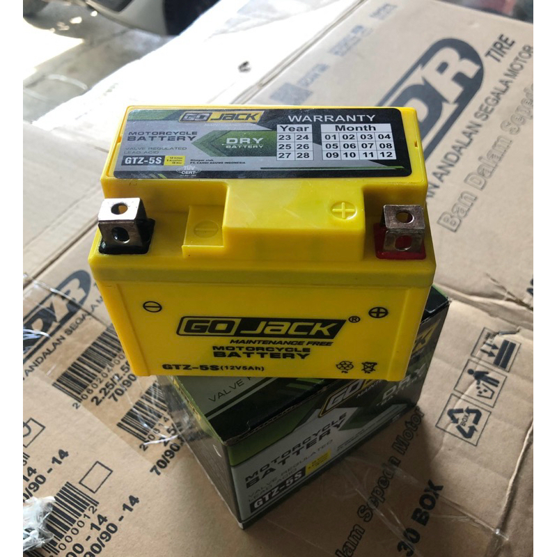 Jual AKI KERING GTZ-5S 12V5AH MEREK GO JACK / RACE IT / TORPEDO ...