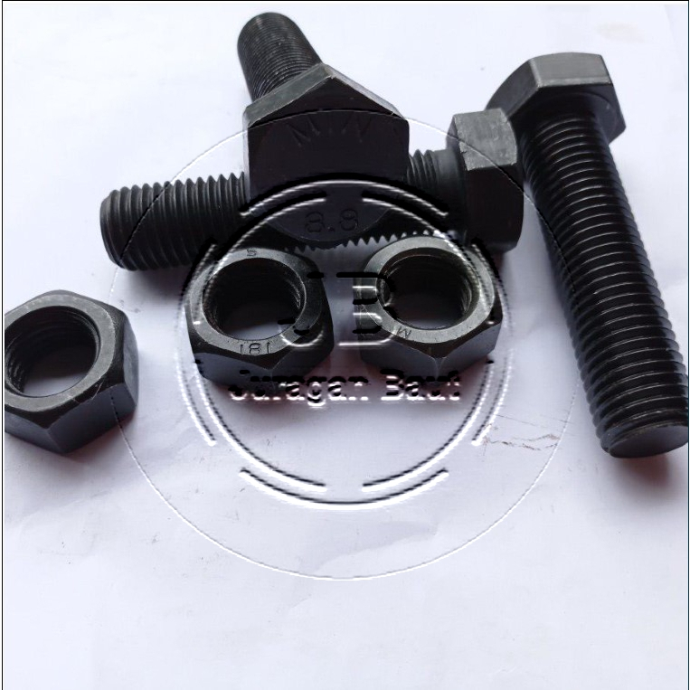 Jual BAUT 30 BAJA M20 X 90 PANJANG 9 CM 9CM KUNCI 30 BAUD GRADE 8.8 HTB ...