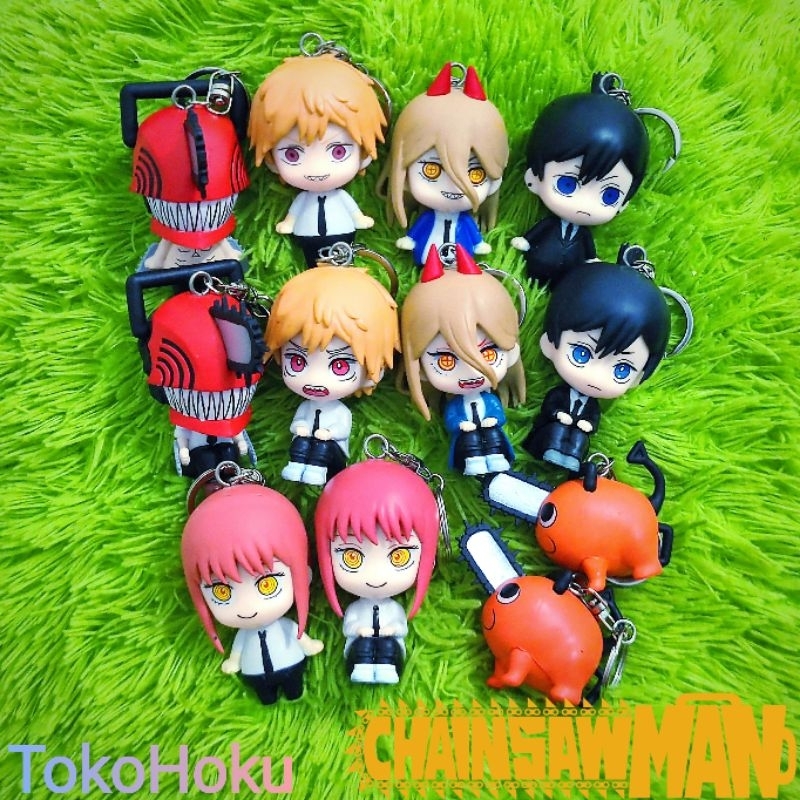 Jual Gantungan Kunci Chainsaw Man Chainsawman Chini Action Figure Anime ...