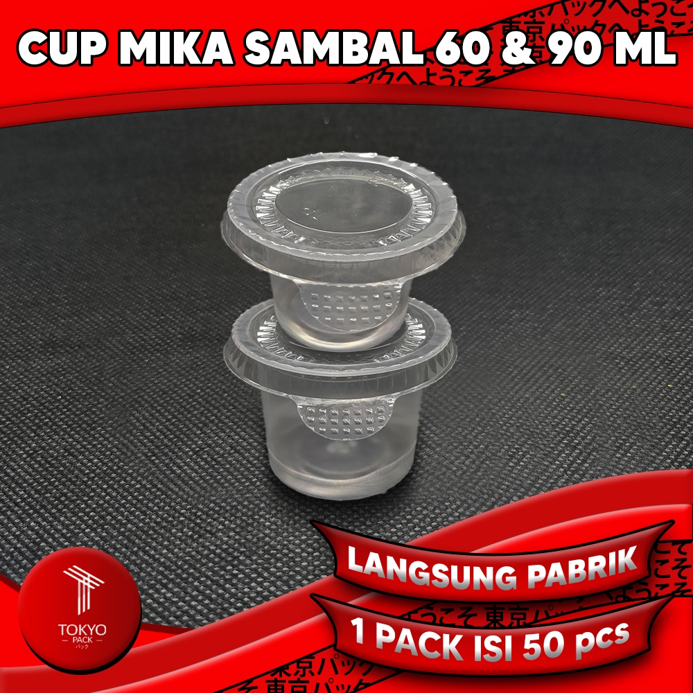 Jual CUP MIKA SAMBAL MINI / TRAY MIKA DESSERT PUDDING SAUS KETCUP 60ML ...