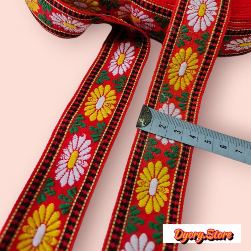 Jual Renda Pita Motif, renda pita cantik harga per (15yard) | Shopee ...