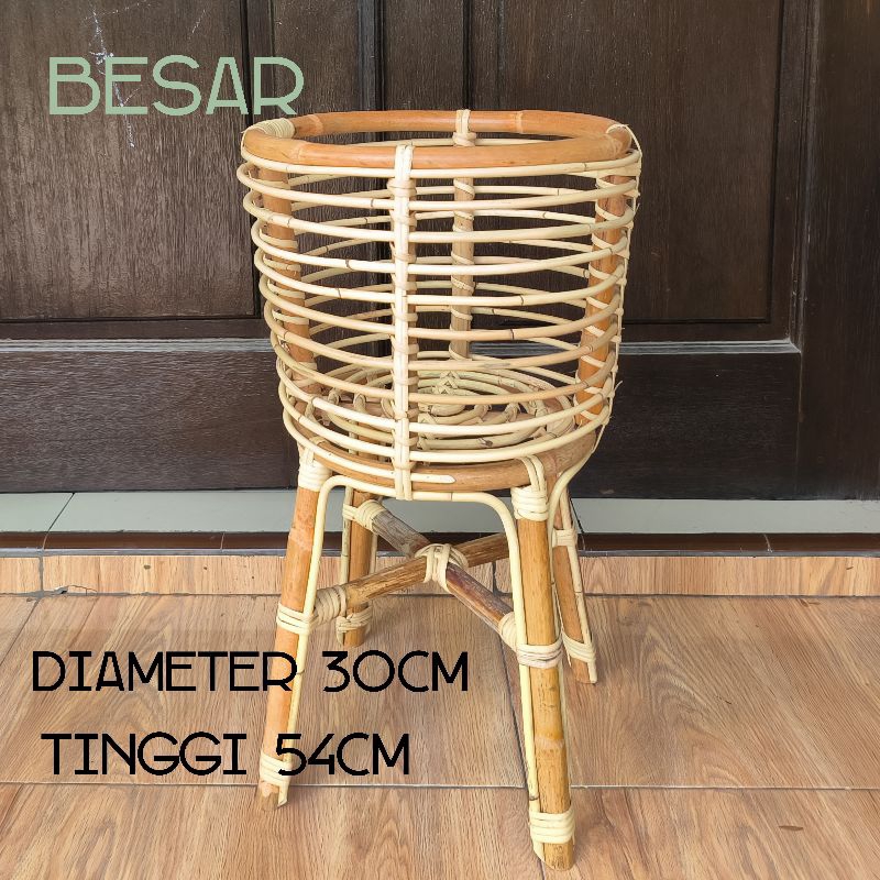 Jual Standing Rotan warna Natural | Shopee Indonesia