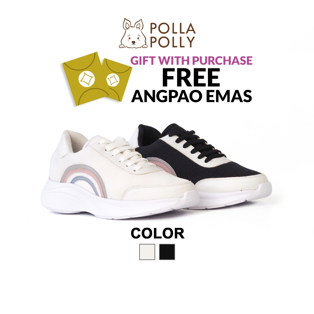 Jual Polla Polly X RUKA - Sepatu Sneakers Sport Wanita Model Korea (37 ...