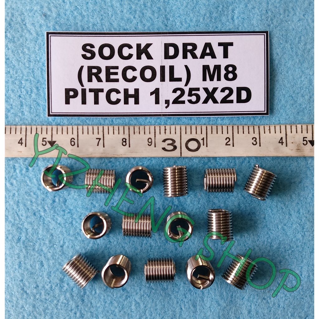 Jual SOCK DRAT (RECOIL) M8 PITCH 1,25 X 2D | Shopee Indonesia