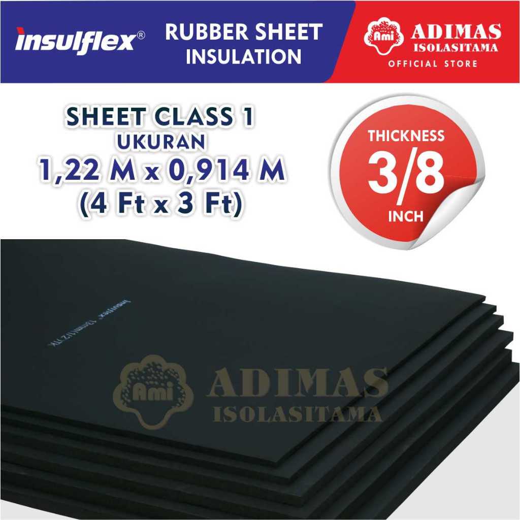 Jual Insulflex Sheet Tebal 3/8 Inch Insulasi Class 1 Lembaran Bahan ...