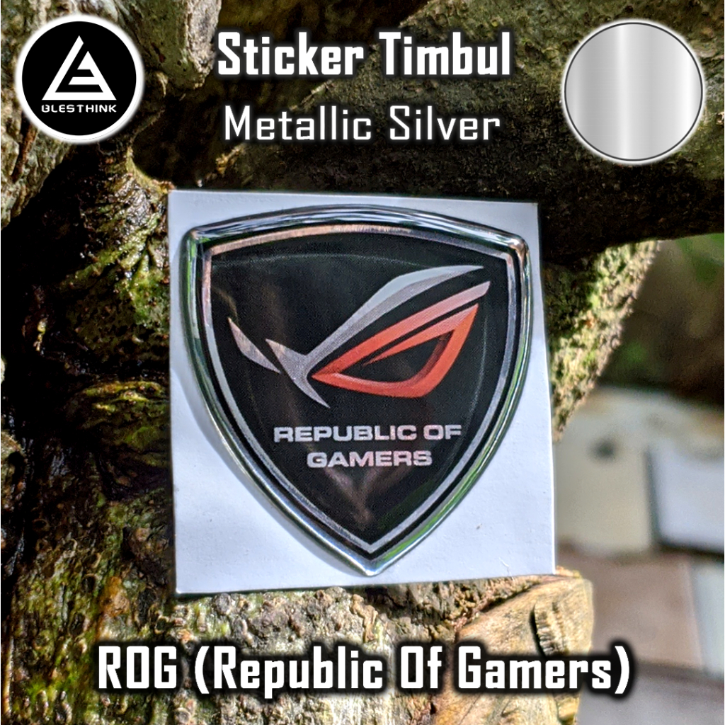 Jual Stiker Timbul ROG Emblem Republic Of Gamers | Shopee Indonesia