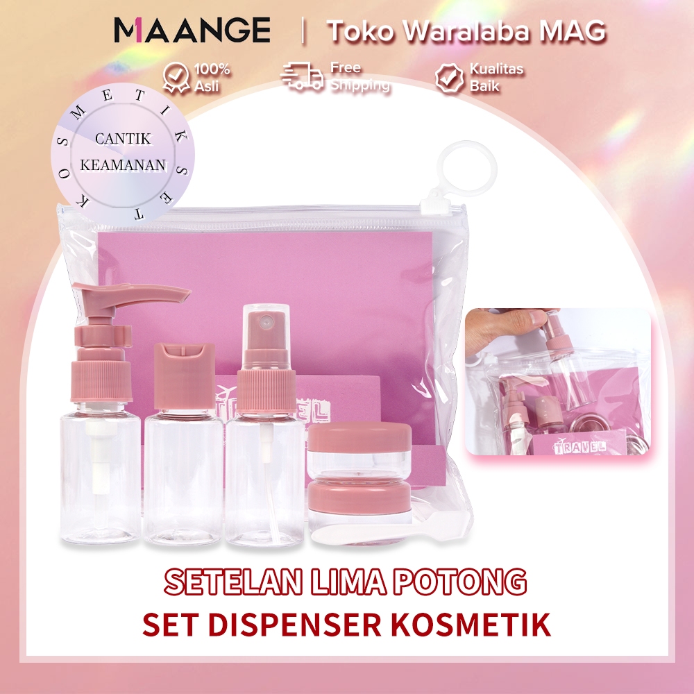 Jual MAANGE Travel Toiletries Package Kit Lengkap Botol Mini Kosmetik ...