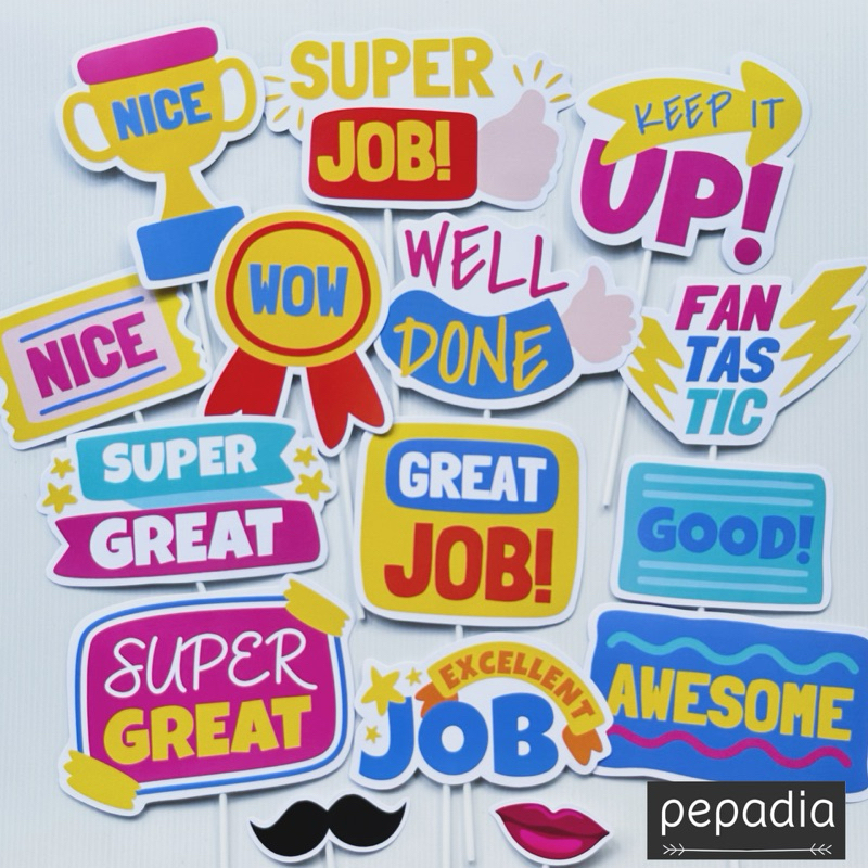 Jual GREAT JOB PROPS ACC PHOTOBOOTH PARTY PROPS | Shopee Indonesia