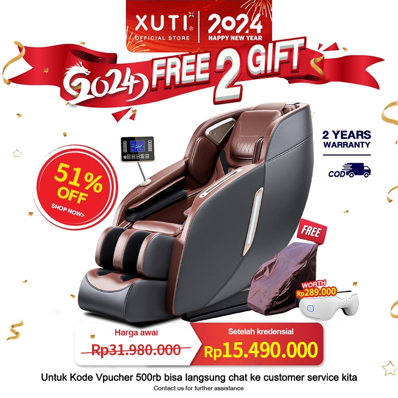 Jual XUTI Kursi Pijat Full-Body Multi-Fungsi Listrik SL Ganda Rel ...