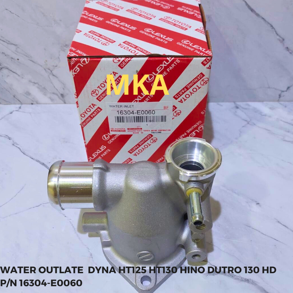 Jual WATER INLET TOYOTA DYNA HT130 HT125 HINO DUTRO 130HD 16304-E0060 ...
