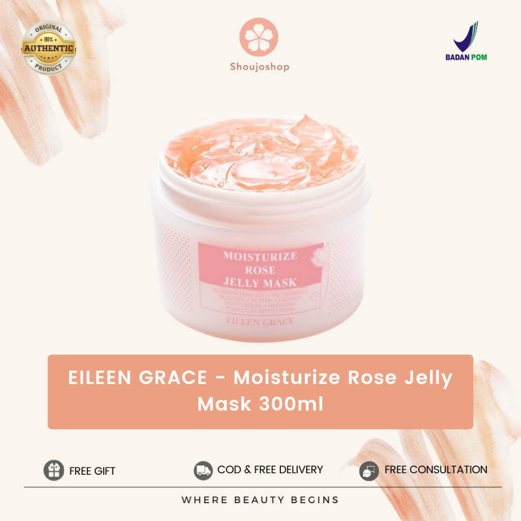 Jual EILEEN GRACE - Moisturize Rose Jelly Mask 300ml | Shopee Indonesia
