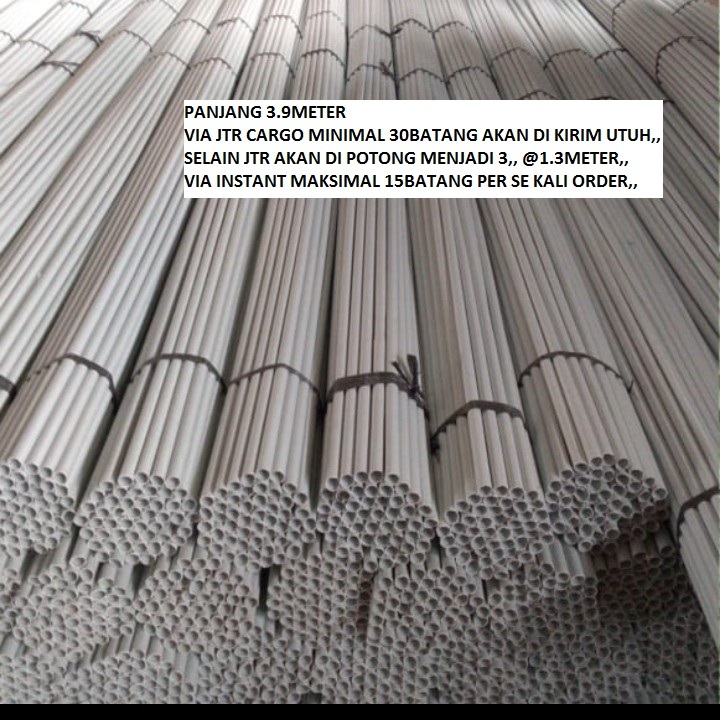 Jual Pipa LISTRIK PL PVC 5/8 " INCH 5/8" 5/8INCH Abu Abu Tebal 3.9 ...