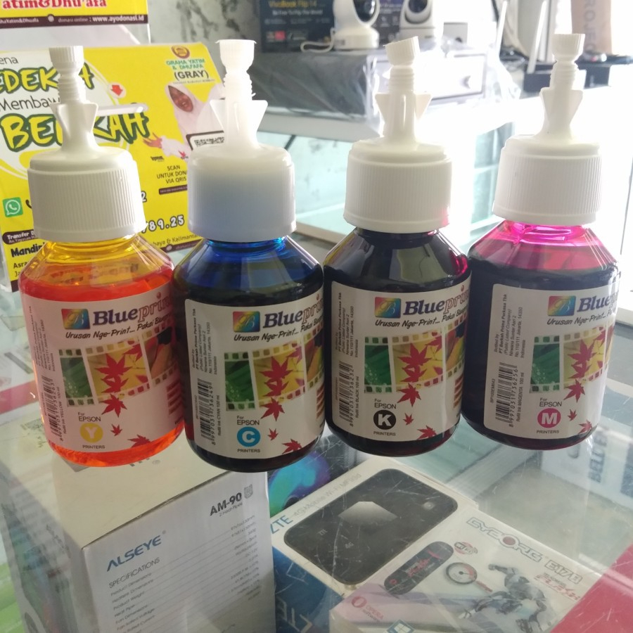 Jual Tinta Botol EPSON Blueprint CMYK Original | Shopee Indonesia
