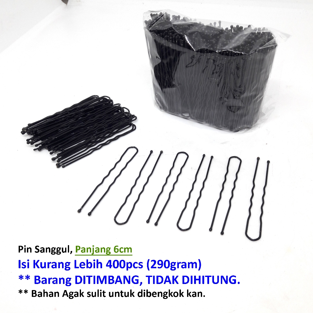 Jual HARGA/1 Pak, Jepit U Sanggul 6cm Jepit Lidi U Jepit Styling Rambut ...