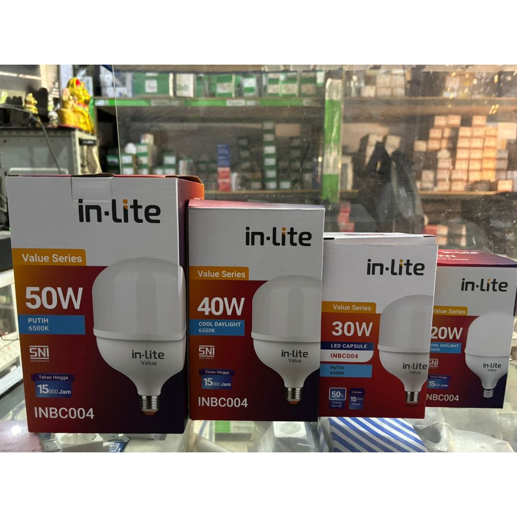 Jual INBC004 LAMPU LED IN LITE CAPSULE VALUE BOHLAM KAPSUL INLITE LED BULB KAPSUL 20W 30W 40W ...