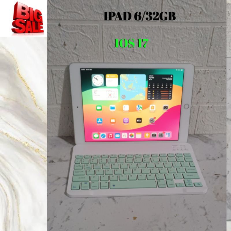 Jual Ipad 6th 2018 wifi only 32Gb Layar 9,7 inch,IPAD 6/32GB WI-FI ONLY ...