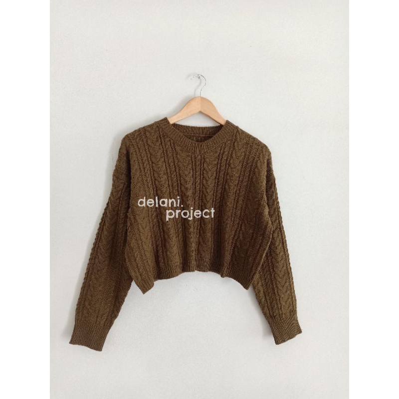 Jual Ryujin Crop Sweater Delani.project | Shopee Indonesia