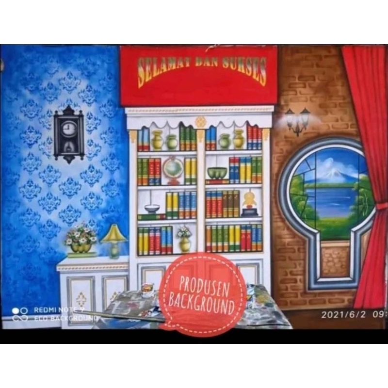 Jual Background Wisuda Rak Buku Cantik | Shopee Indonesia