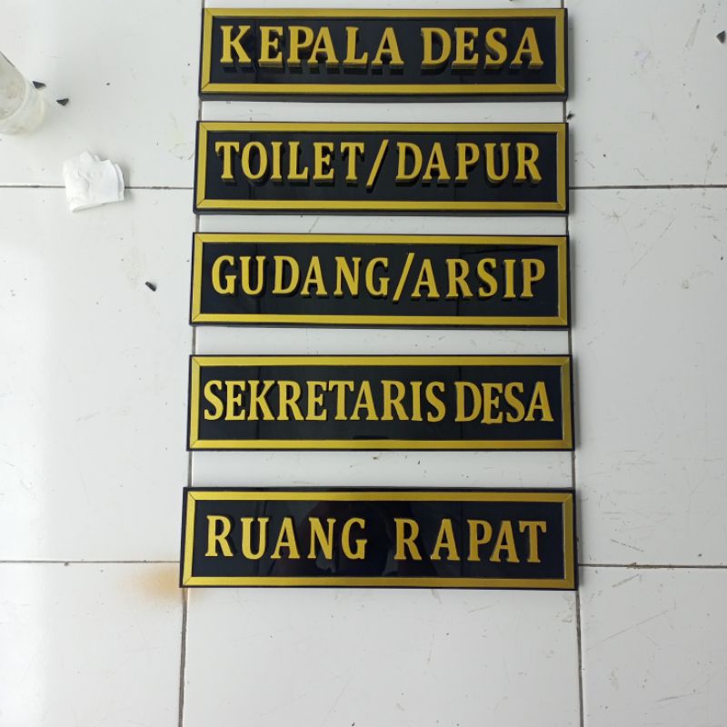 Jual Papan nama akrilik spon 10cm x 40cm timbul | Shopee Indonesia